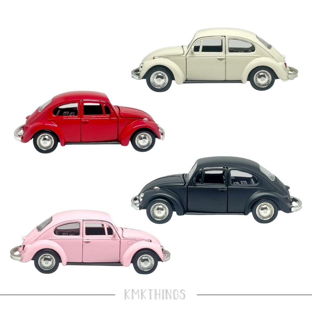 Fusca miniatura em metal - abre capo e portas - escala 1:24- volkswagen ...