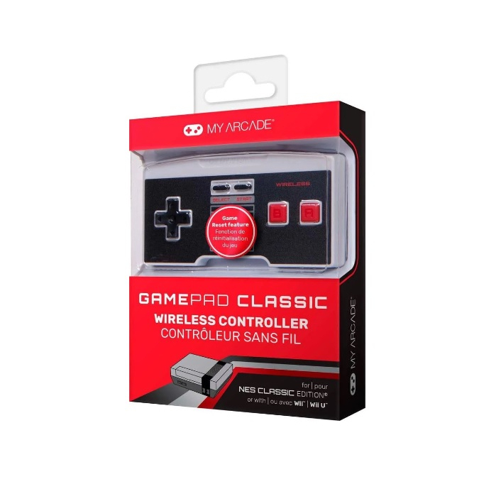 Controle Nes Classic Wii e Wii U Gamepad Nintendinho My Arcade | Shopee ...
