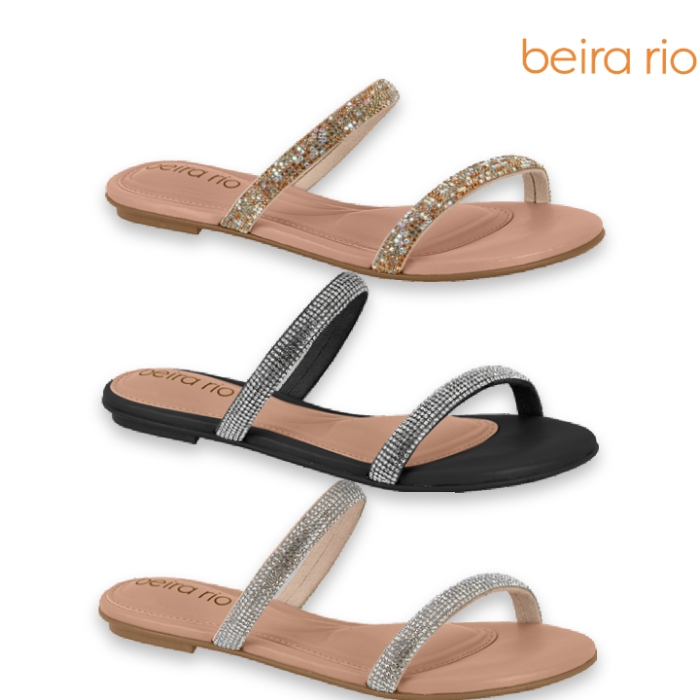 Chinelo Rasteirinha Rasteira Feminina Beira Rio 8384652 | Shopee Brasil