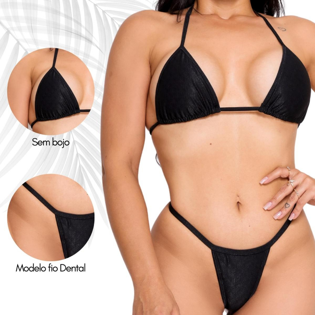 Biquini Cortininha De Fita Marquinha Shopee Brasil