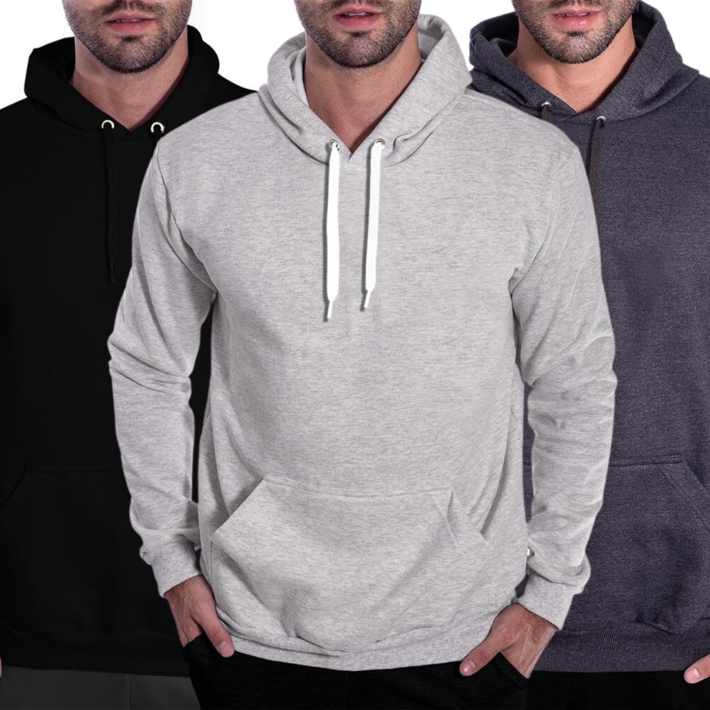 Moletom Canguru Masculino e Feminino Atacado com Bolso e Capuz Liso ...