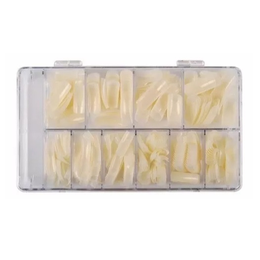 500 Tips Para Alongamento Acrigel Gel na Tips Modelo Sorriso Ou Reta ...