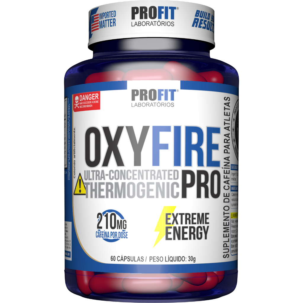 Oxy Fire - Pote 60 Cápsulas - Profit Laboratórios | Shopee Brasil