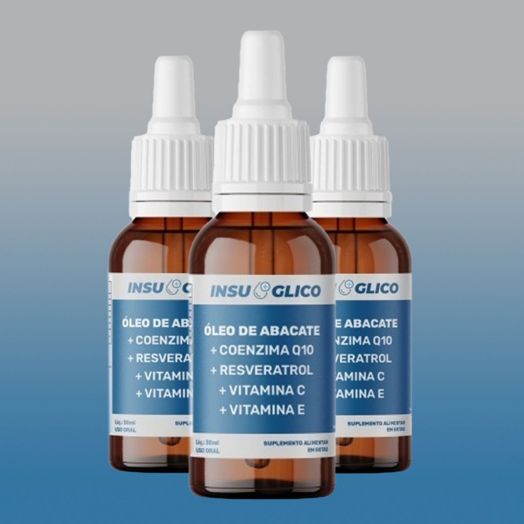 Insuglico Suplemento Natural 3Frasco-30ML | Shopee Brasil