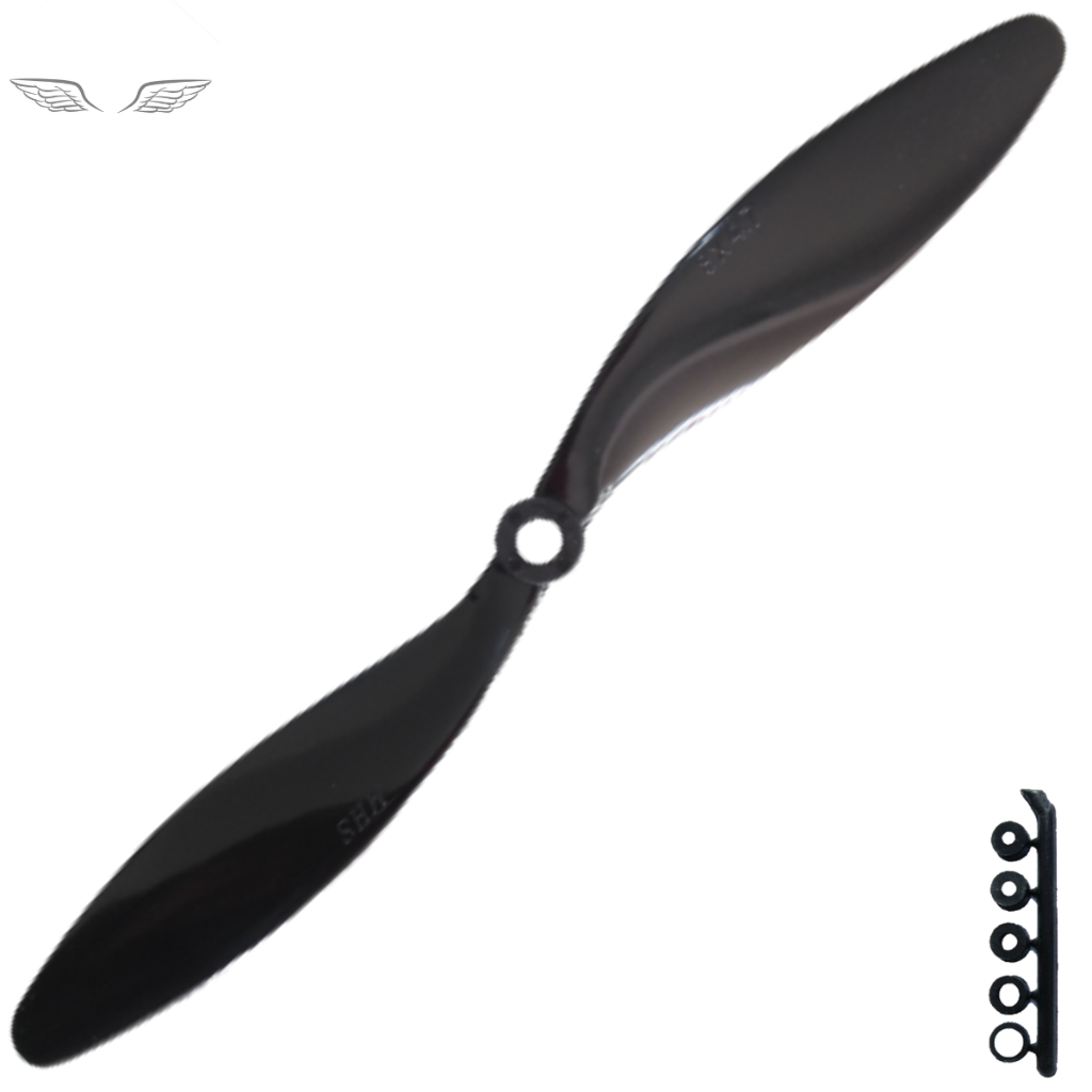 1 Hélice para Aeromodelo Mhs fly 8/4.7 Slow Fly para Motor ...
