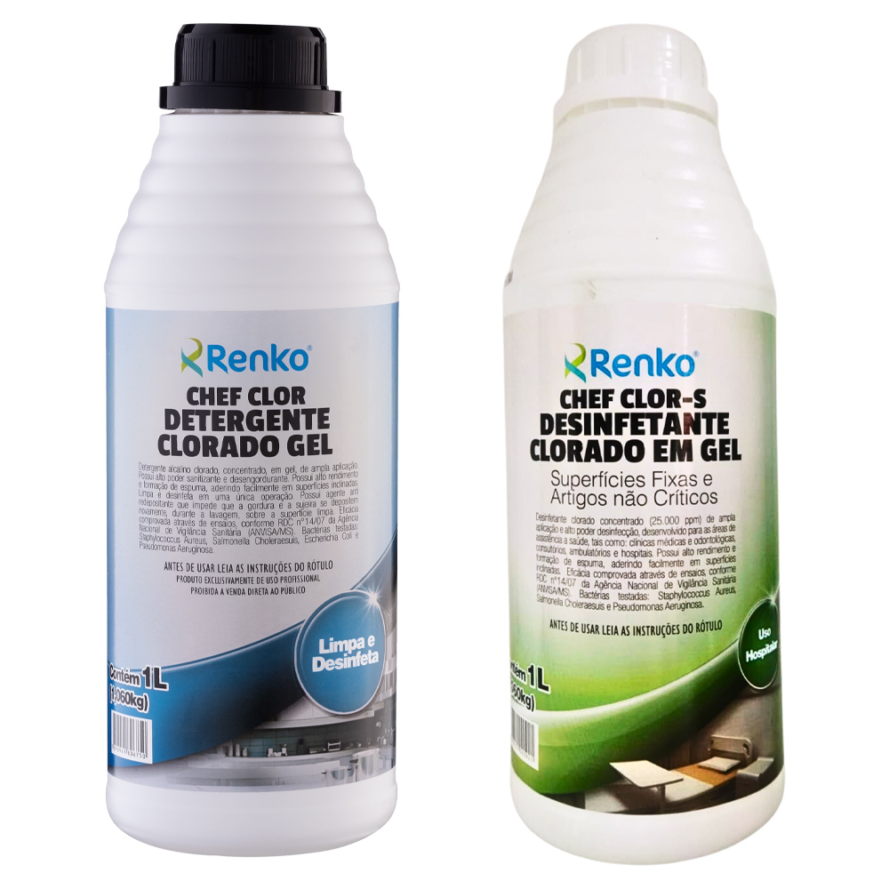 Chef Clor Detergente Desinfetante e Desengordurante Clorado Concentrado ...