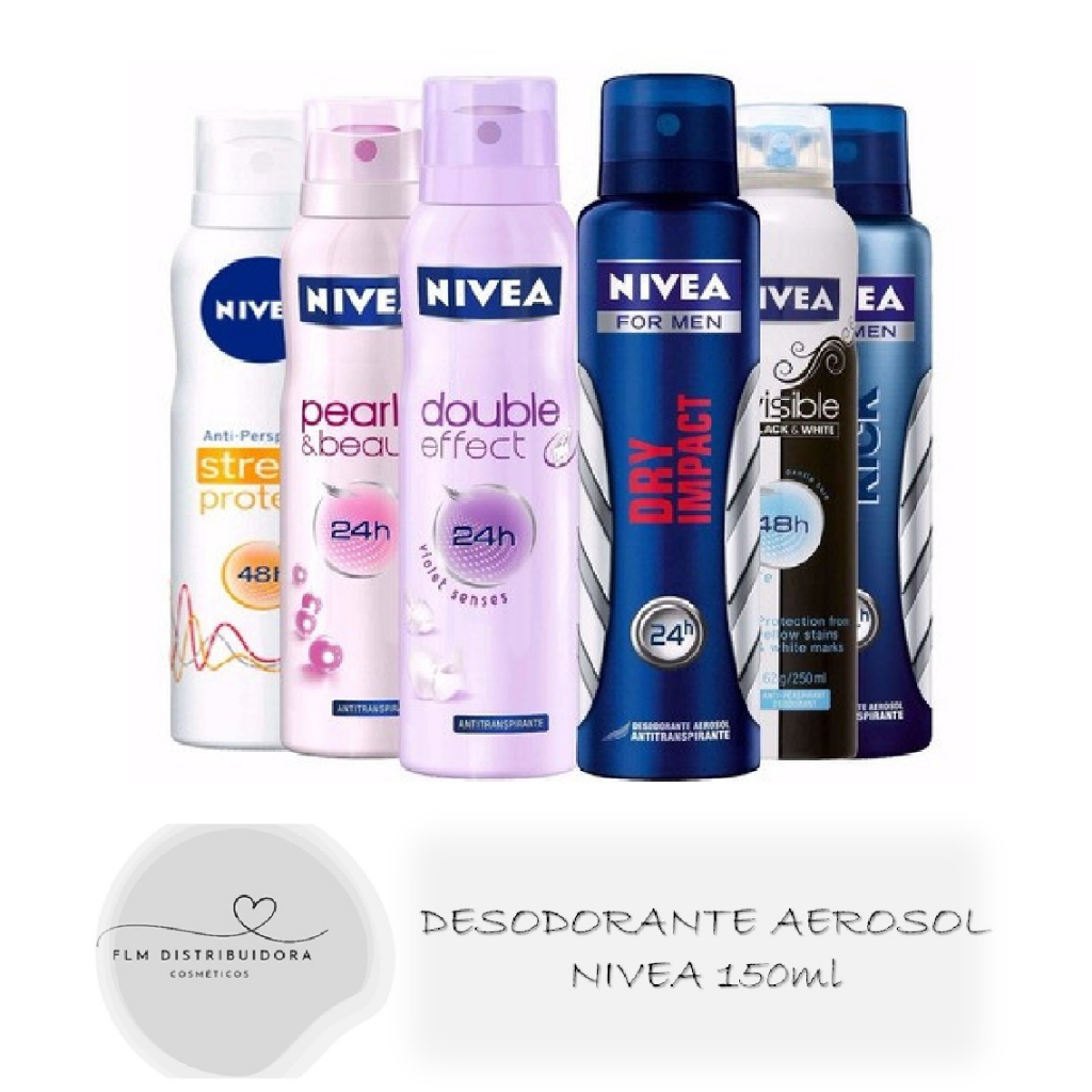 Desodorante Antitranspirante Aerosol Nivea 48 horas de proteção 150ml ... Desodorante Antitranspirante Aerosol Nivea 48 horas de proteção 150ml ...
