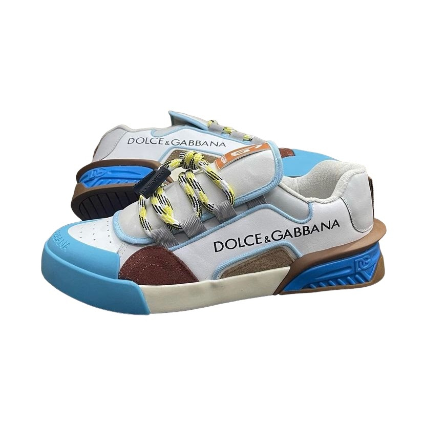 Sapatenis Tenis Masculino DG Dolce Gabanna Branco com Azul Envio Express | Shopee Brasil