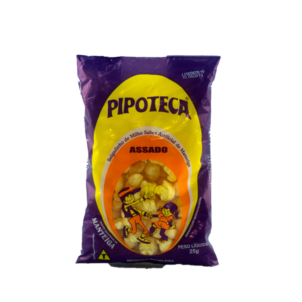 10X Salgadinho Pipoteca de Milho Manteiga 25g | Shopee Brasil