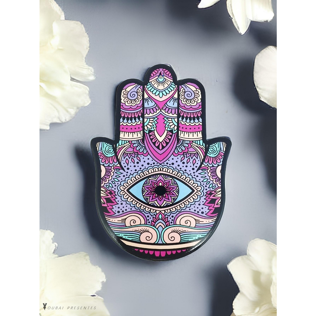 Quadro Enfeite Decorativo em Porcelana Mão Hansá/ Mão de Fátima ...