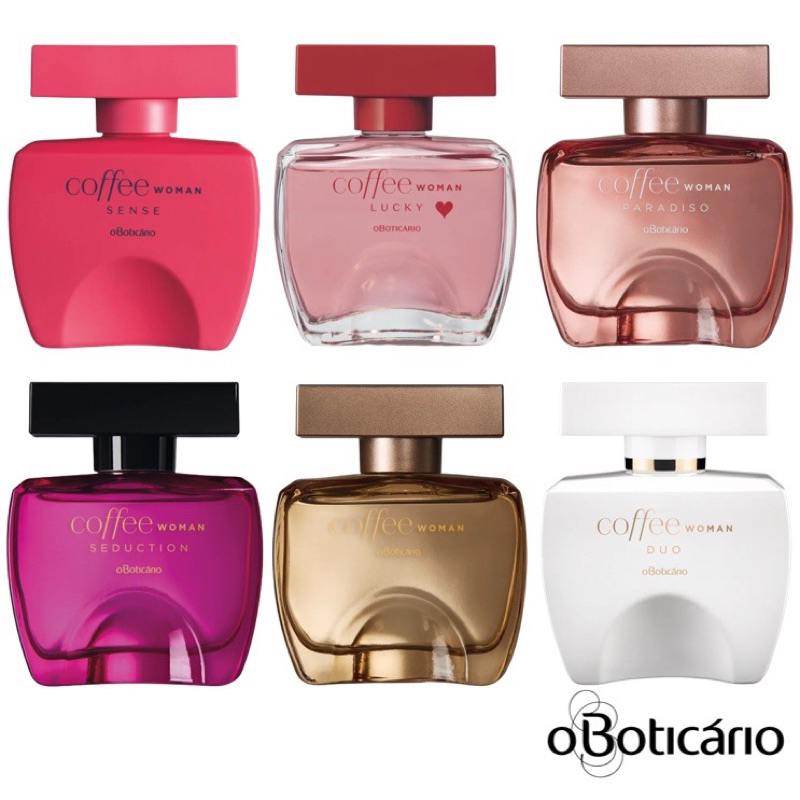 Coffe Woman 100ml O Boticário (Tradicional, Duo, Sense, Seduction, Fusion, Lucky, Seduction ...