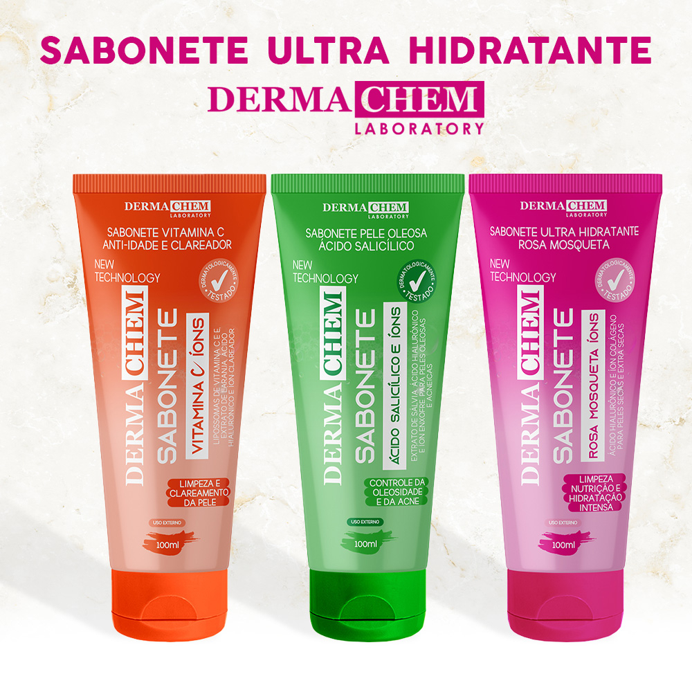 Sabonete Ultra Hidratante Limpeza E Nutrição Vitamina C Rosa Mosqueta