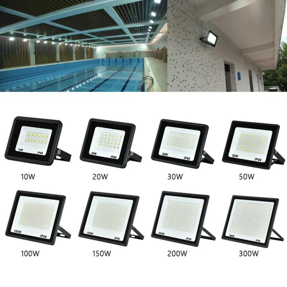 Refletor Led Holofote IP67 Branco Frio Bivolt Prova Dágua | Shopee Brasil