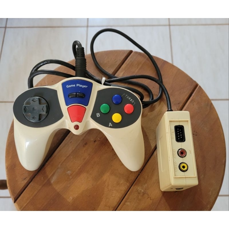 antigo controle game player com caixa adaptadora | Shopee Brasil