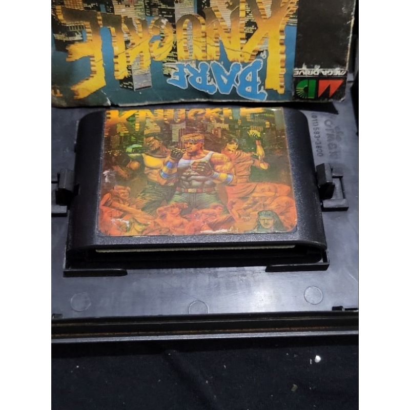 antigo jogo mega drive bare knuckle com caixa funcionando | Shopee Brasil