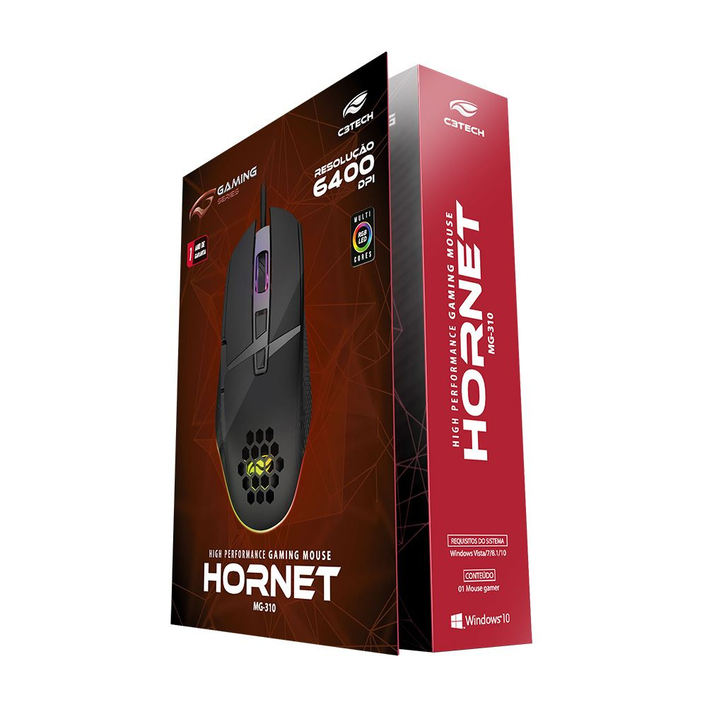 Mouse Game USB MG-310BK Hornet | Shopee Brasil