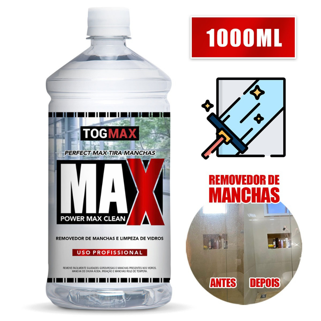 Limpa Vidro Removedor De Manchas E Chuva Ácida Perfect Max Power 1 ...