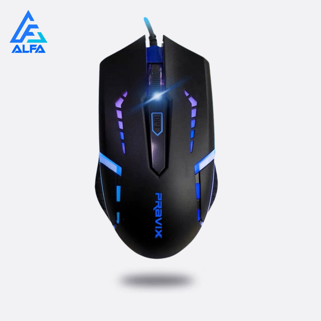 Mouse Gamer Usb 3200Dpi Led RGB Ajustável Com Fio KA-609 | Shopee Brasil