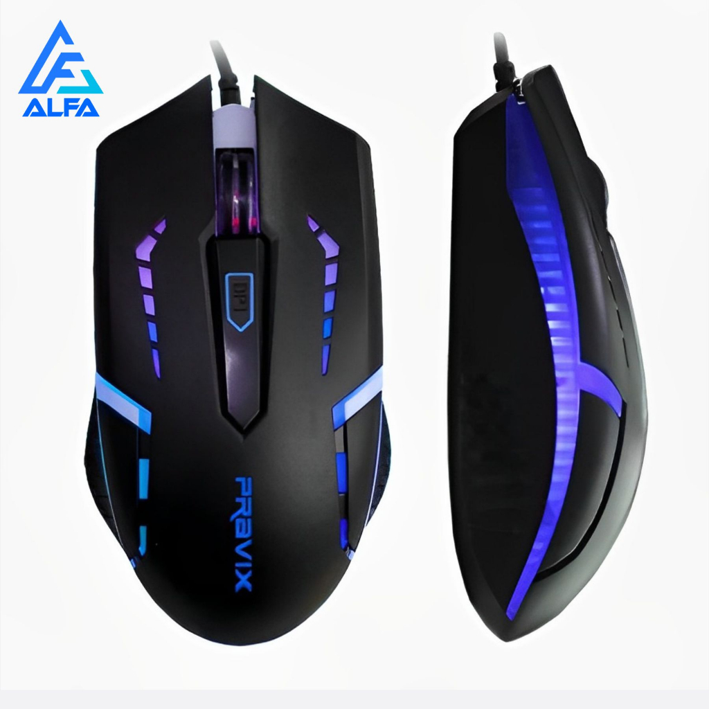 Mouse Gamer Usb 3200Dpi Led RGB Ajustável Com Fio KA-609 | Shopee Brasil