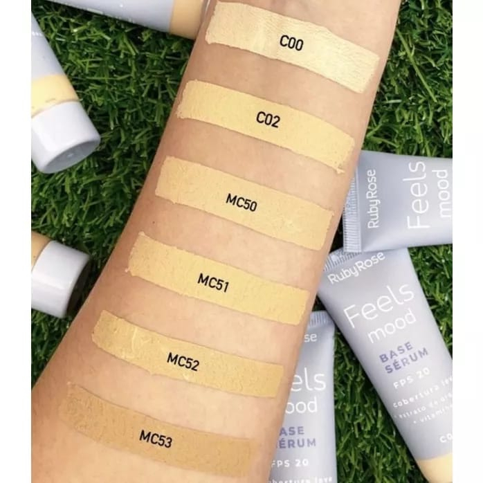 Base Sérum Feels Mood FPS 20 Ruby Rose | Shopee Brasil