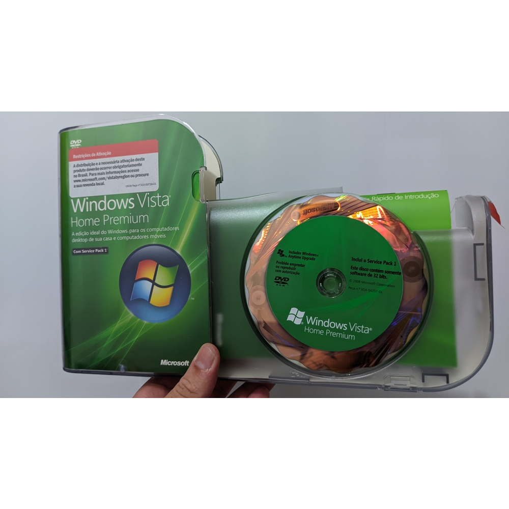 Windows Vista Dvd - Home Premium /original C/ Blister | Shopee Brasil