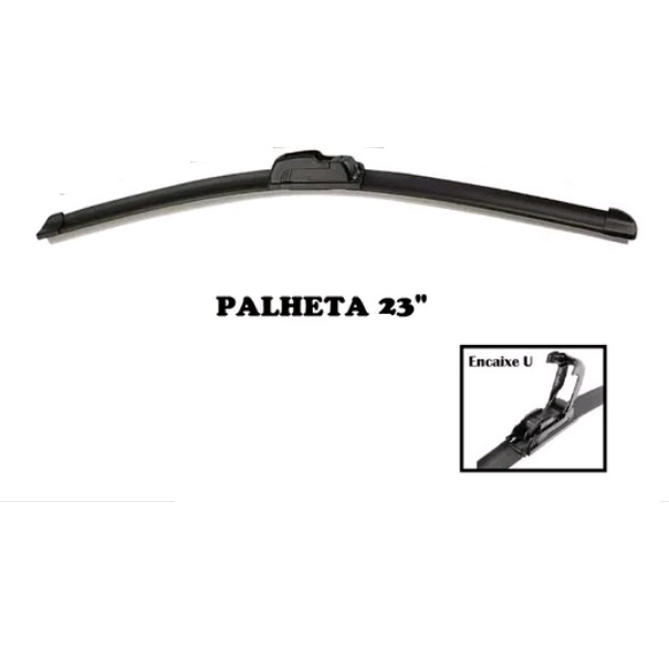 Paleta Palheta Silicone Limpador Parabrisa Rodo 23 Polegadas | Shopee Brasil