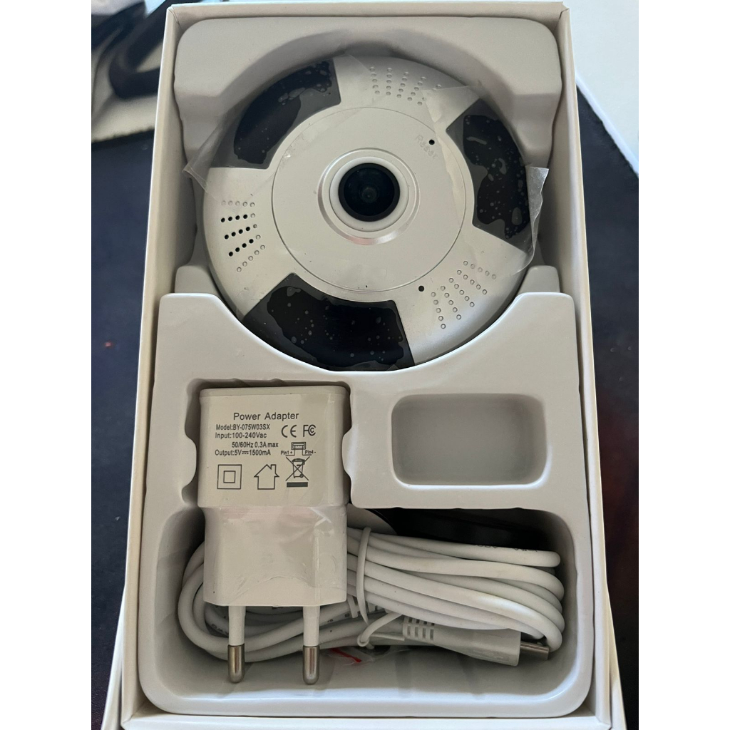 Camera ip Wi-Fi panorâmica 360 graus | Shopee Brasil