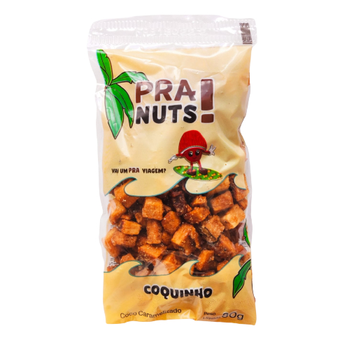 Doce Coco Coquinho Caramelizado Crocante - 80g - Pra Nuts | Shopee Brasil