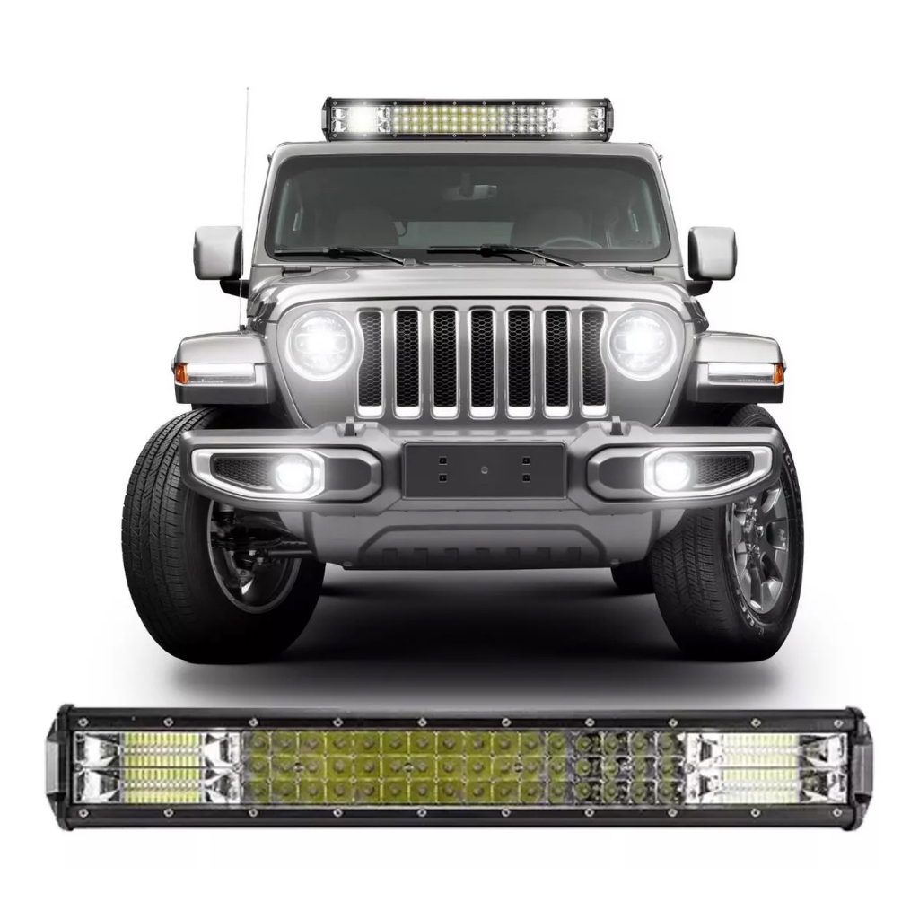 Farol Barra Led Off-road Jeep 96 Led 52cm Bivolt 9-80v 288w | Shopee Brasil