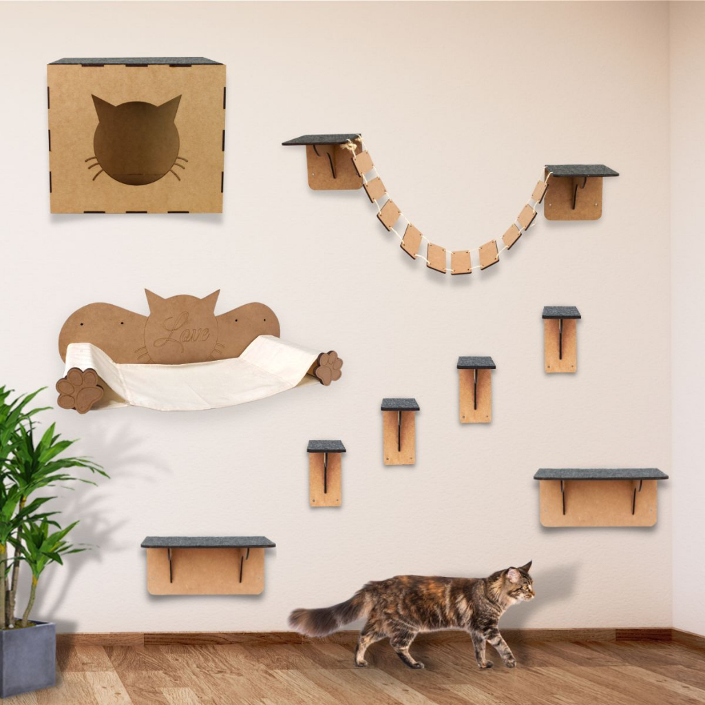 Melhores Playground para Gato Arranhador Nicho Ponte suspensa ...