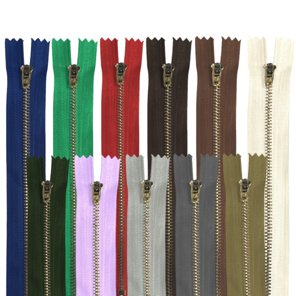 Ziper de Metal Fixo 15cm C/10 unidades - Kaftor | Shopee Brasil