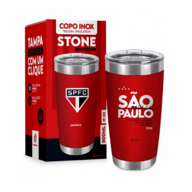 Copo Termico do São Paulo Oficial e licenciado Clube Stone - Brasfoot ...