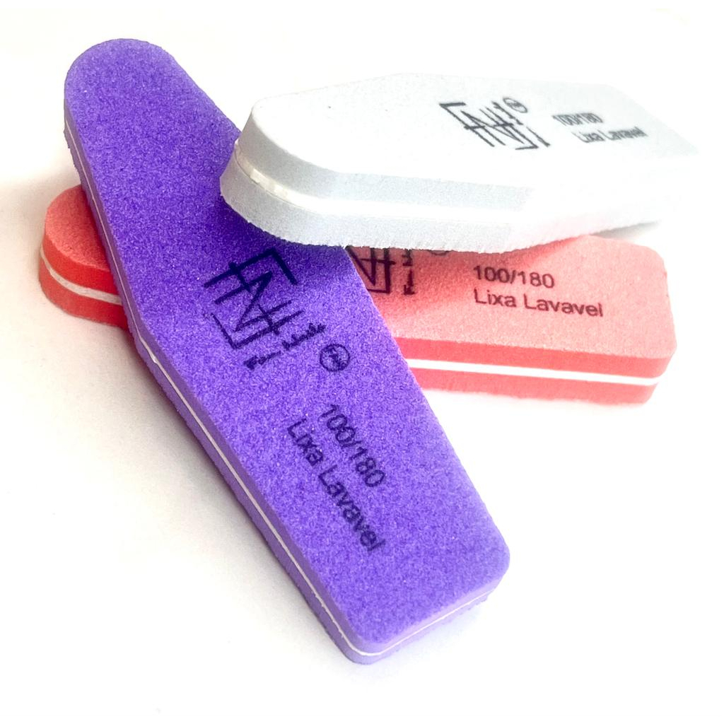 Mini Lixa polidora buffer caixão - Fan Nails - Cores variadas (Unidade ...