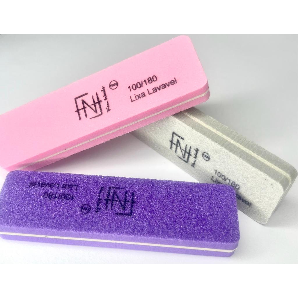 Mini Lixa polidora buffer reta jumbo - Fan Nails - Cores variadas ...