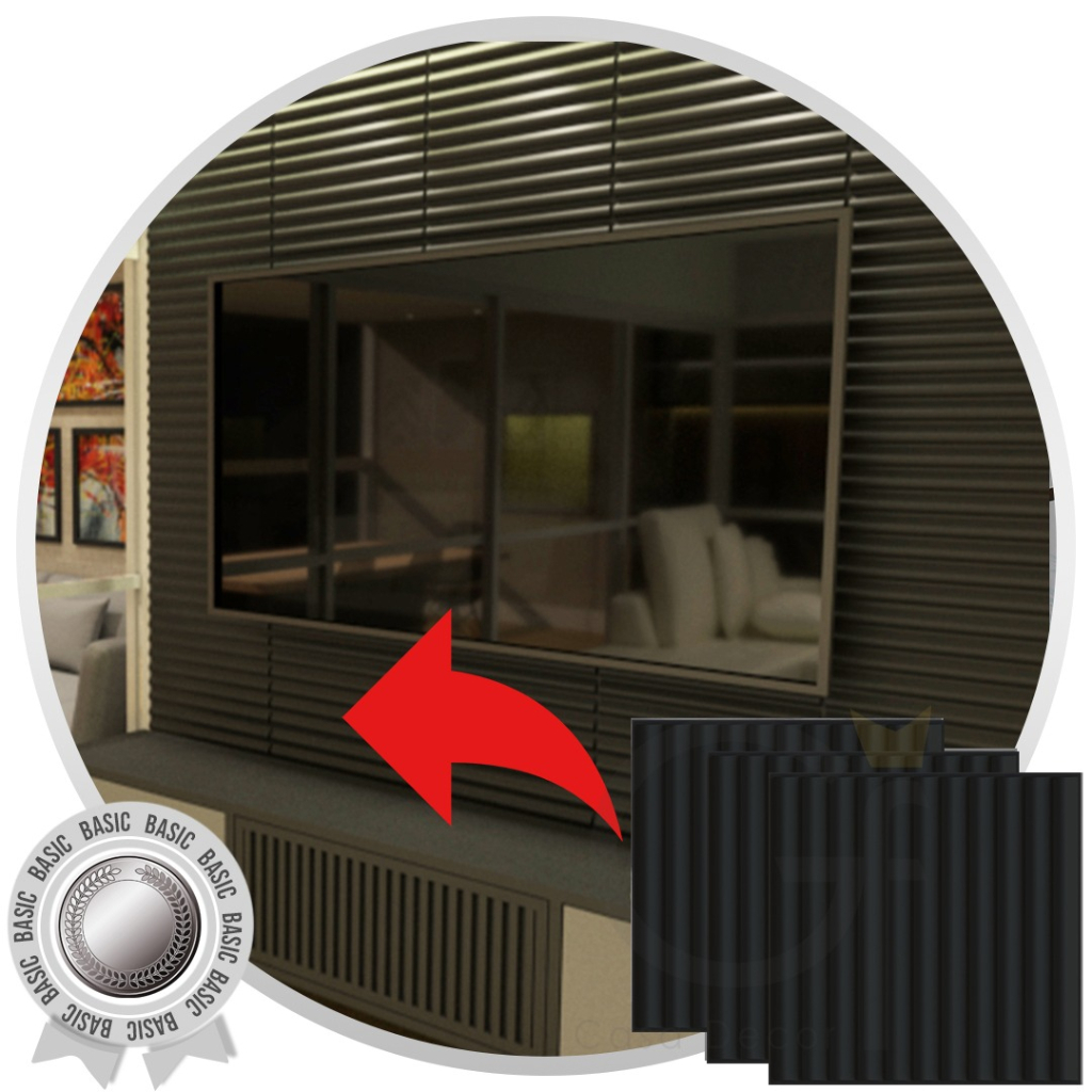 Placa Ripada 3D Autocolante Ripa Ripado Loja de Fábrica | Shopee Brasil