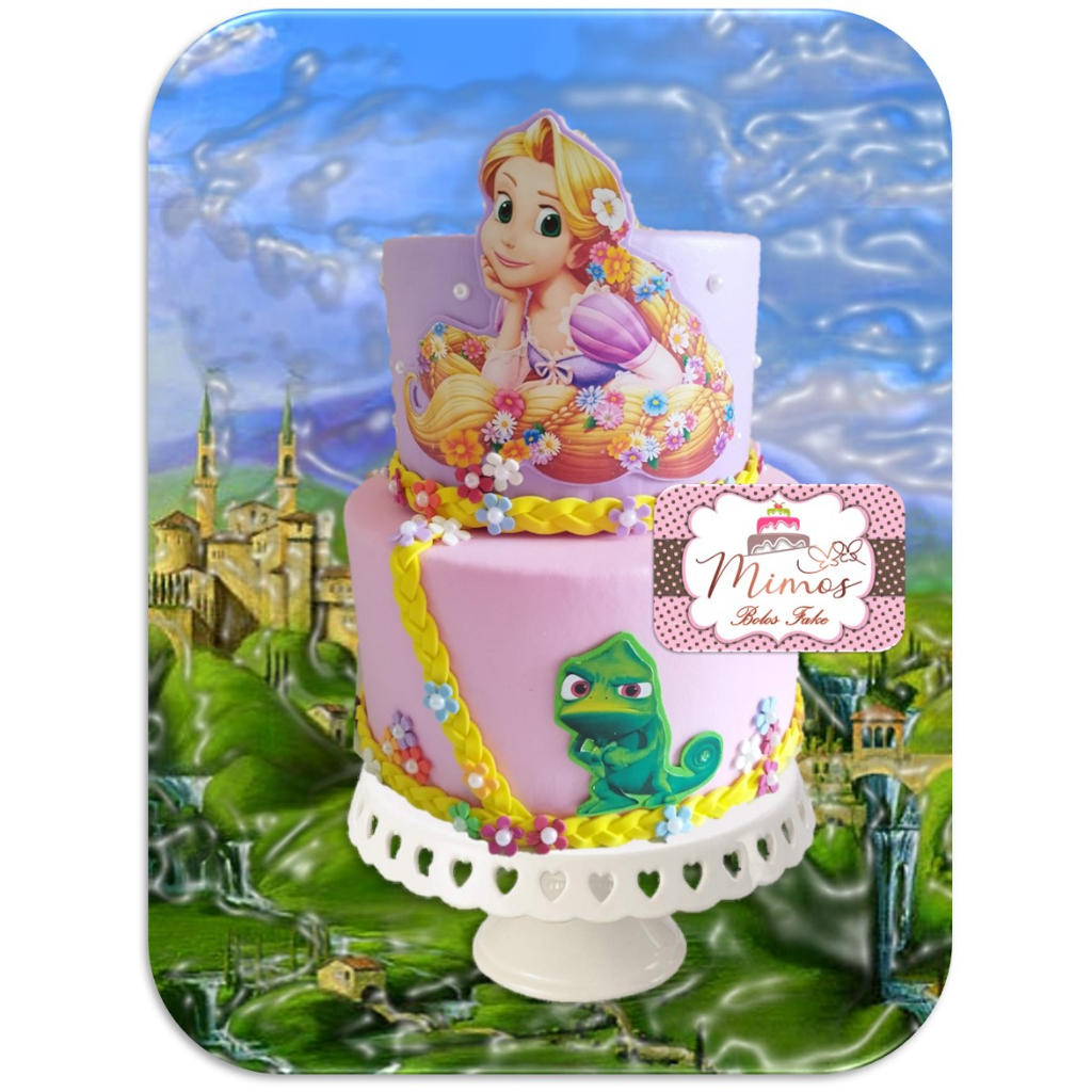 BOLO FAKE - RAPUNZEL ENROLADOS | Shopee Brasil