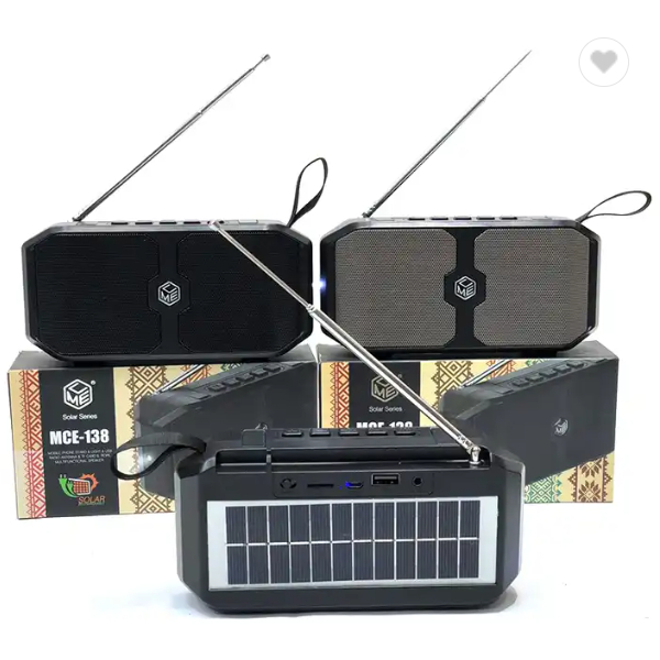 Caixa Som Potente Com Carregamento Solar bluetooth Radio Retro Com ...
