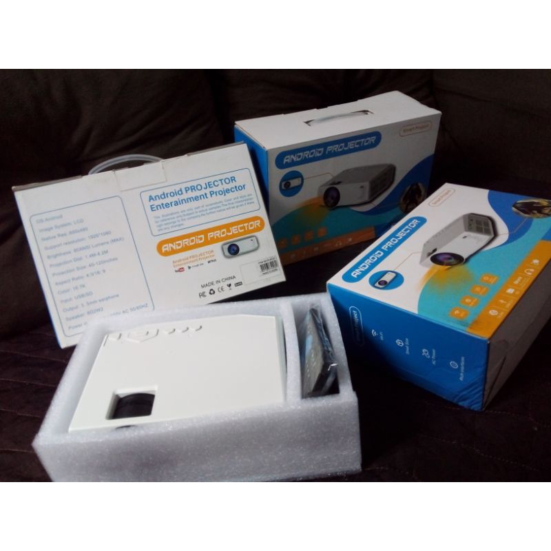Projetor F350 Android Tv Smart 120 Polegadas. | Shopee Brasil