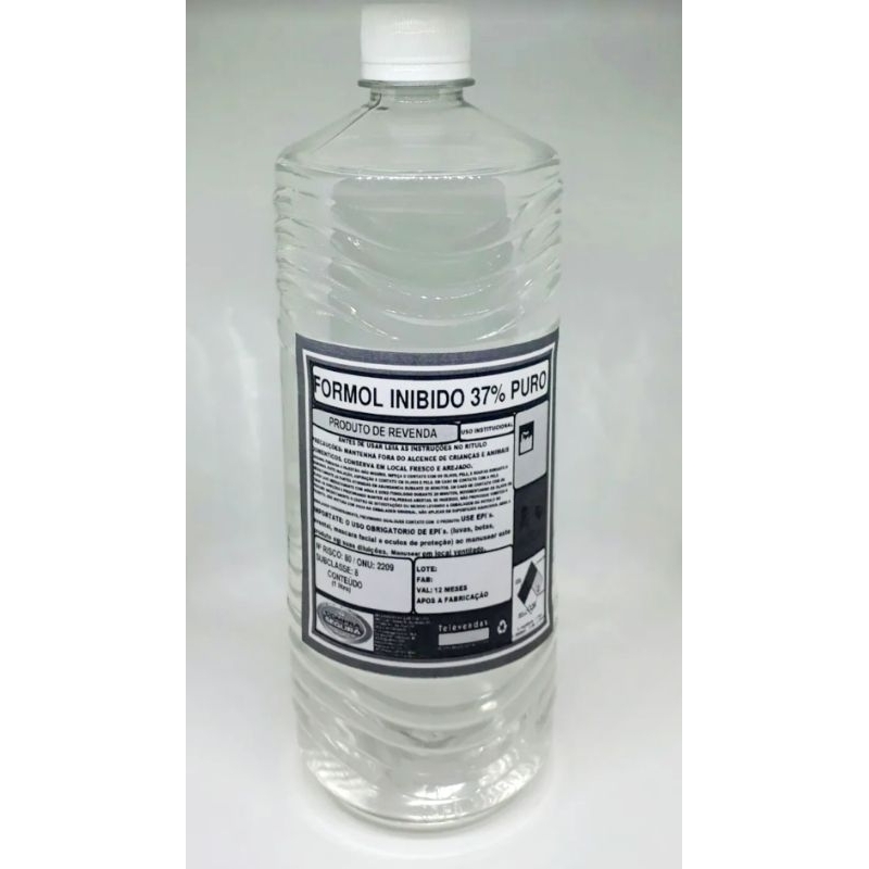 Formol 37% Puro Frasco 1 Litro | Shopee Brasil