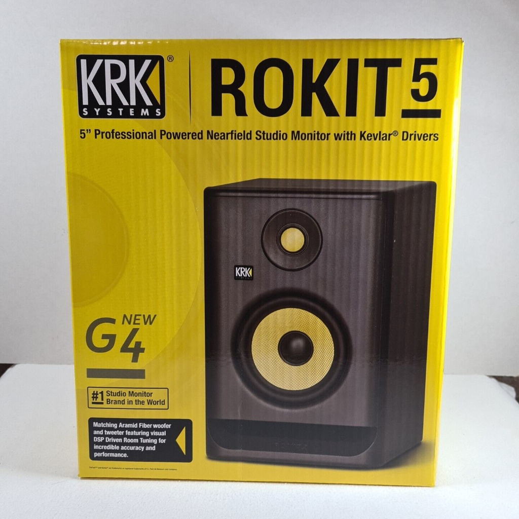 KRK Rokit 8 Gen 4 RP8G4 Powered Studio Monitor Speaker 8 Woofer Black ...