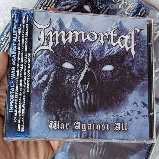 CD Immortal - War Against All (Novo álbum 2023) Novo e lacrado | Shopee ...