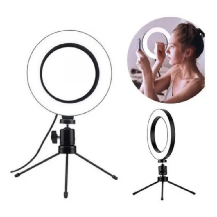 Iluminador Ring Light 6 Polegadas 16cm | Shopee Brasil