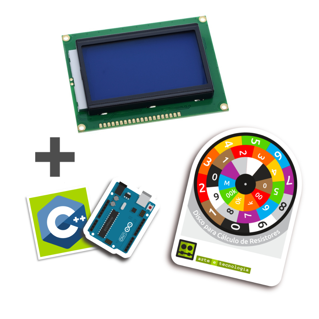 Display Lcd Gráfico 12864 128x64 Backlight Azul | Shopee Brasil