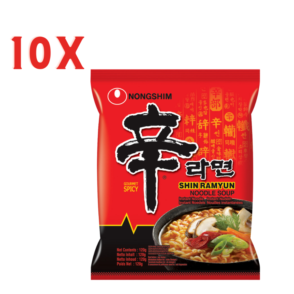 Combo 10 Unidades Lamen Coreano Shin Ramyun - Miojo Coreano | Shopee Brasil