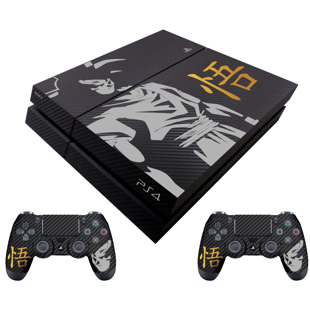 Kit Skin - Adesivo Carbono Compatível PS4 Fat Dragon Ball + 2 Skins ...