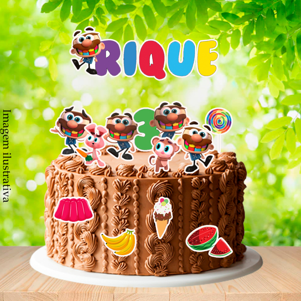Topo de Bolo José Comilão Topper Cake | Shopee Brasil