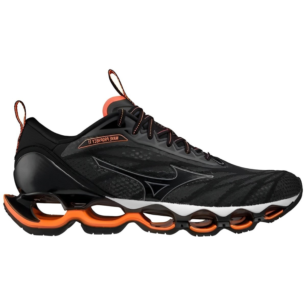 Tenis Mizuno Pro 11 Wave Preto E Laranja | Shopee Brasil
