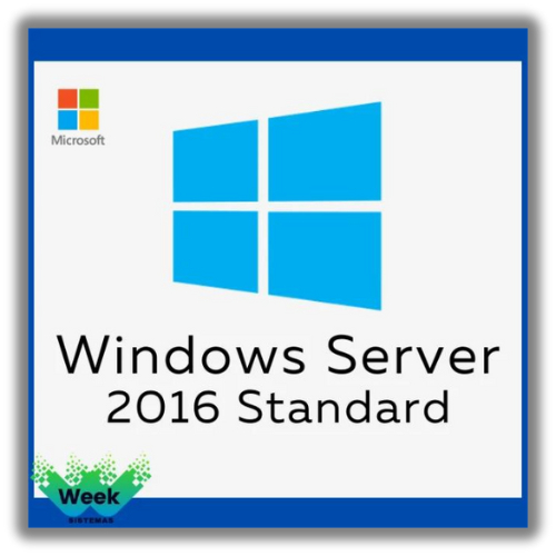 Licença Windows Server 2016 Standard 64Bits 16 Core + 2 Vms Permanente ...