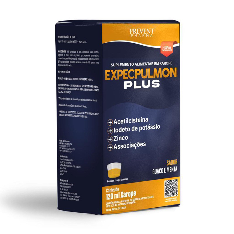 Xarope Expec Pulmon Plus 120ml Prevent Pharma | Shopee Brasil