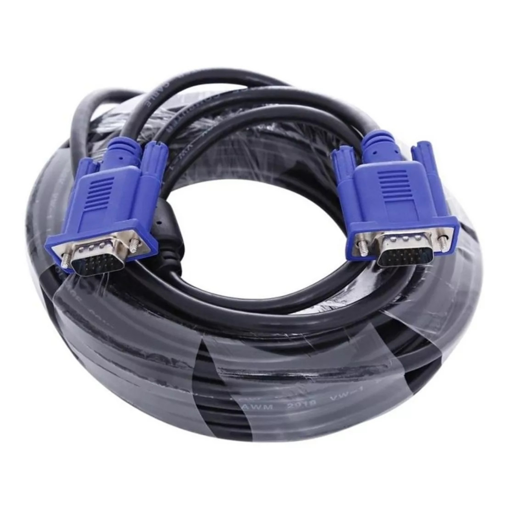 Cabo Vga 50 Metros Macho X Macho Com Filtro - Monitor Svga | Shopee Brasil